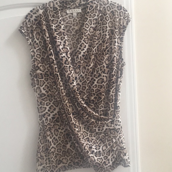 Chaus | Tops | Chaus Leopard Print Top | Poshmark
